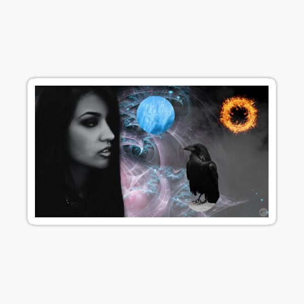 "Morrigan" Sticker by ravvyn | Redbubble