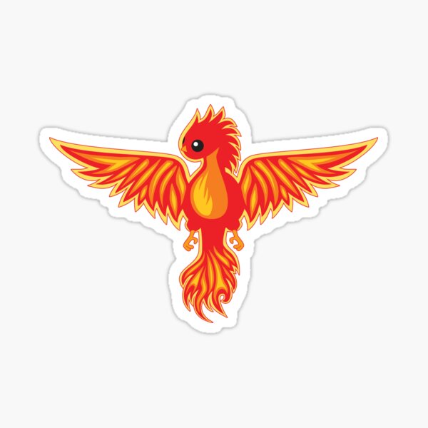 "Phoenix" Sticker by mstiv | Redbubble