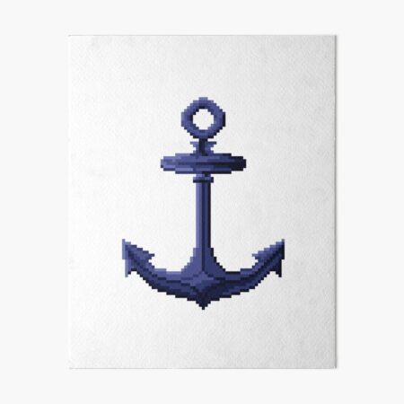 "Pixel anchor" Art Board Print by AjantaBoX | Redbubble