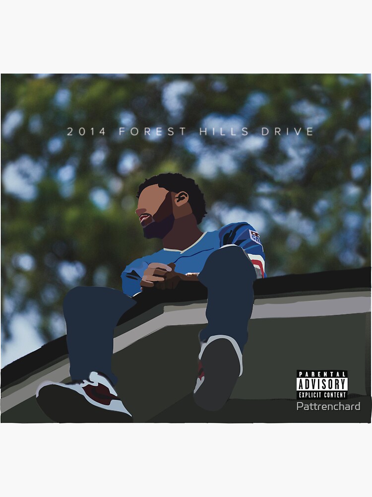 "2014 Forest Hills Drive Vector Art" Sticker by Pattrenchard | Redbubble