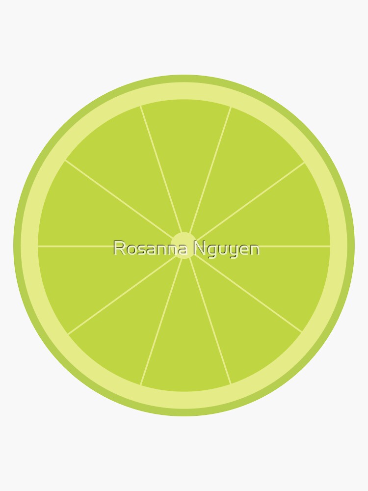 "Slice of Limes" Sticker for Sale by quynhthu3111 | Redbubble