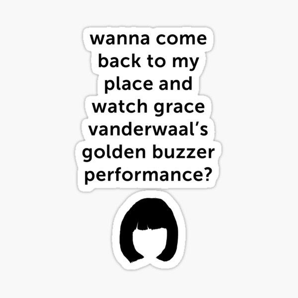 "golden buzzer" Sticker by annaashai | Redbubble