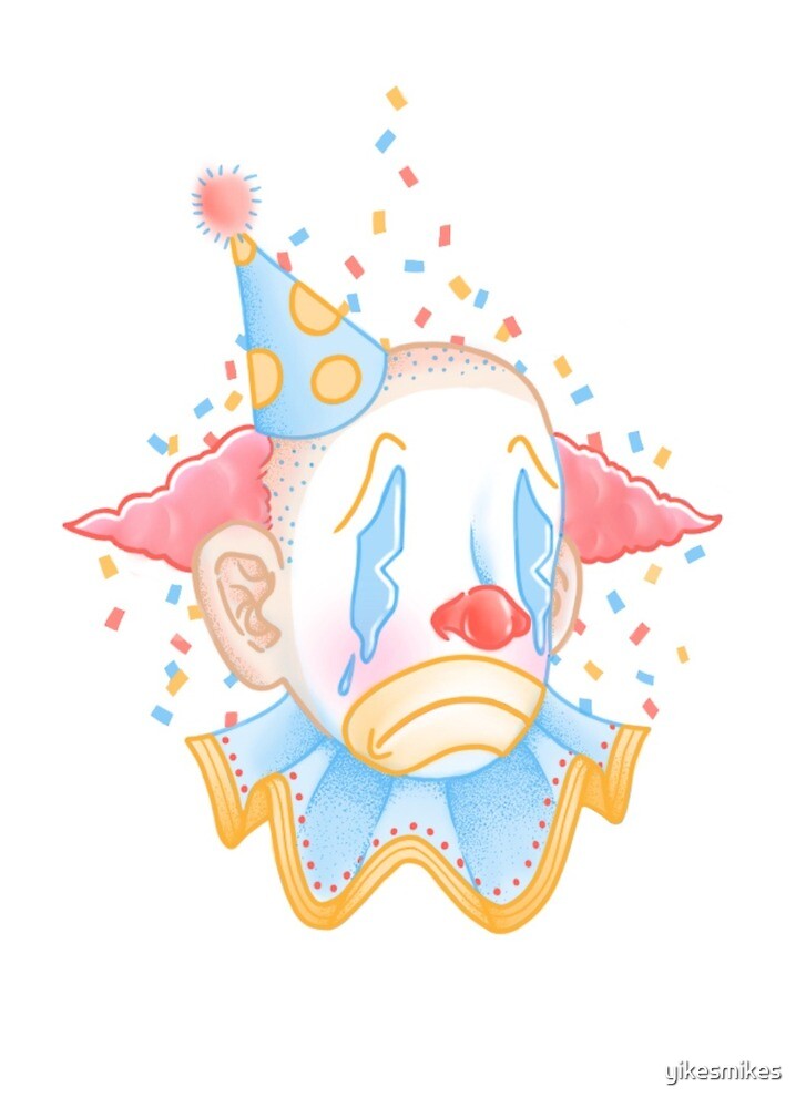 "Sad Pastel Clown" by yikesmikes | Redbubble
