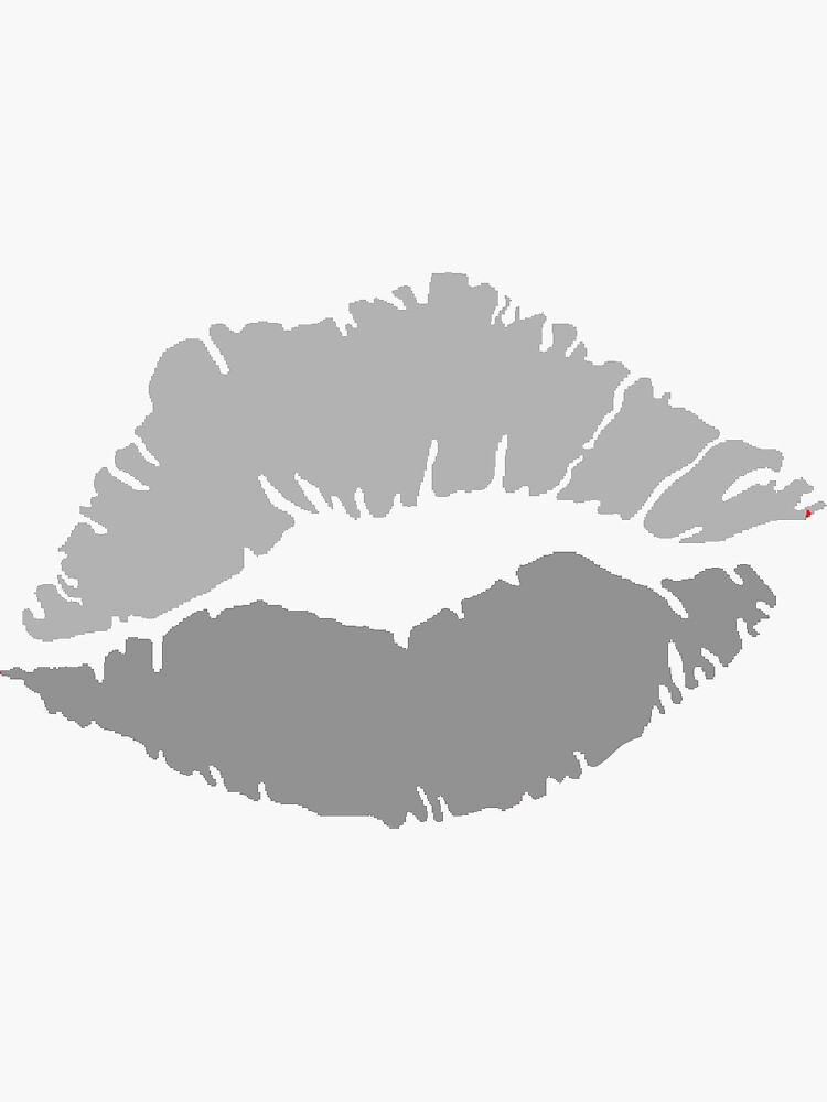 "grey lips" Sticker for Sale by PaisleyF1 | Redbubble
