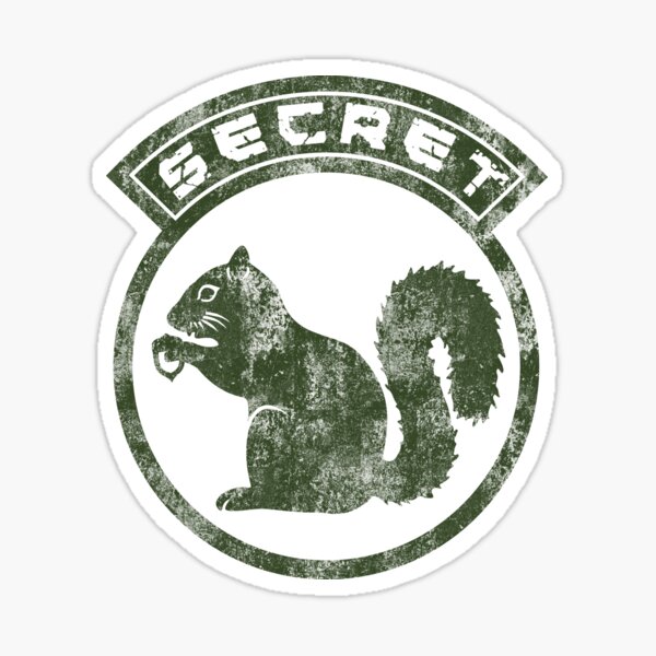"Secret Squirrel 35M - Army Green Distressed - Type2" Sticker by Fast ...