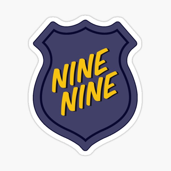 "Nine-Nine" Sticker for Sale by graceledoux | Redbubble