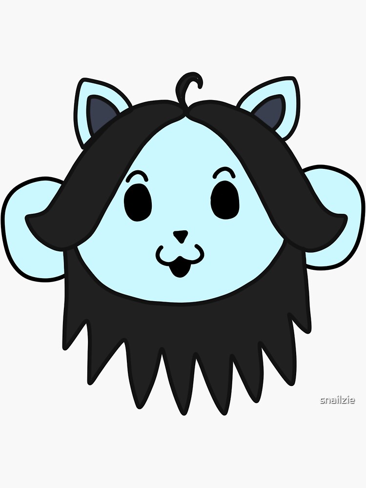 "Temmie Undertale Icon" Sticker for Sale by snailzie | Redbubble