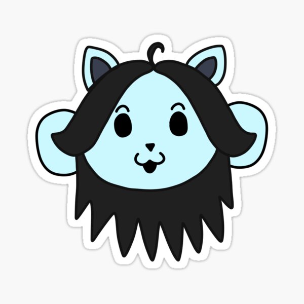 "Temmie Undertale Icon" Sticker for Sale by snailzie | Redbubble