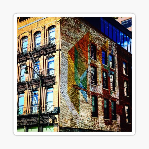 "city building " Sticker for Sale by nicolelynne | Redbubble