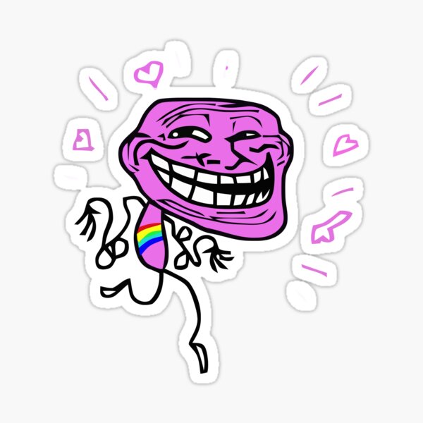 "RAINBOW TROLL" Sticker for Sale by BenO81 | Redbubble