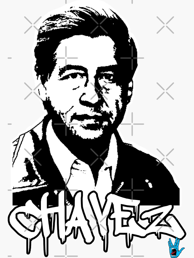 "Chavez - Organizer" Sticker for Sale by MetaJawBone | Redbubble