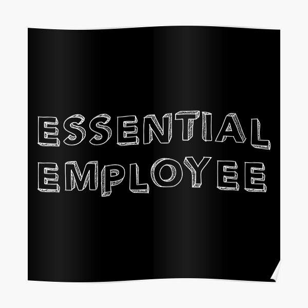"Essential Employee , employee of the month Employee gifts" Poster for ...