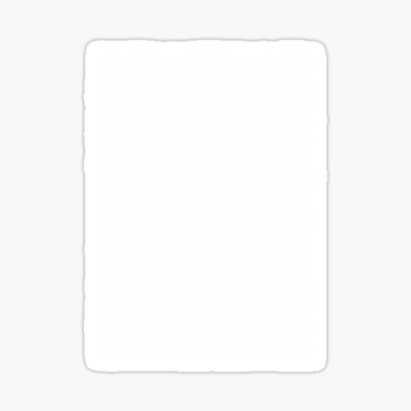 "White Blank" Sticker for Sale by Yeaha | Redbubble