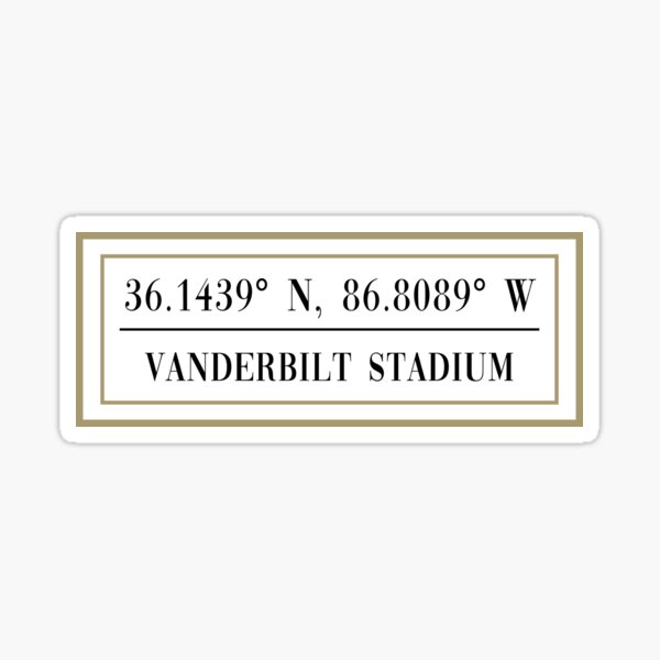 "Vanderbilt Stadium" Sticker for Sale by Jenae Osborne | Redbubble