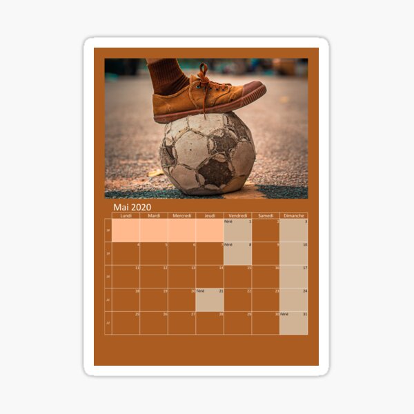 "May 2020 calendar" Sticker by zifo1819 | Redbubble