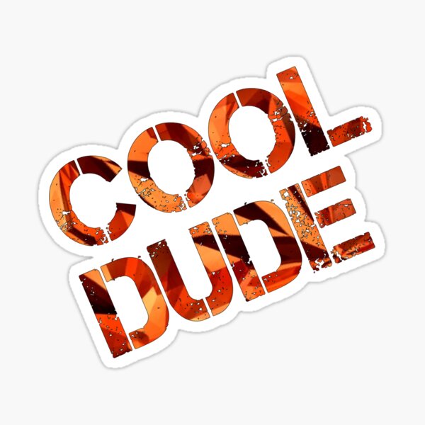 "cool dude best logo" Sticker for Sale by Hkpaul | Redbubble
