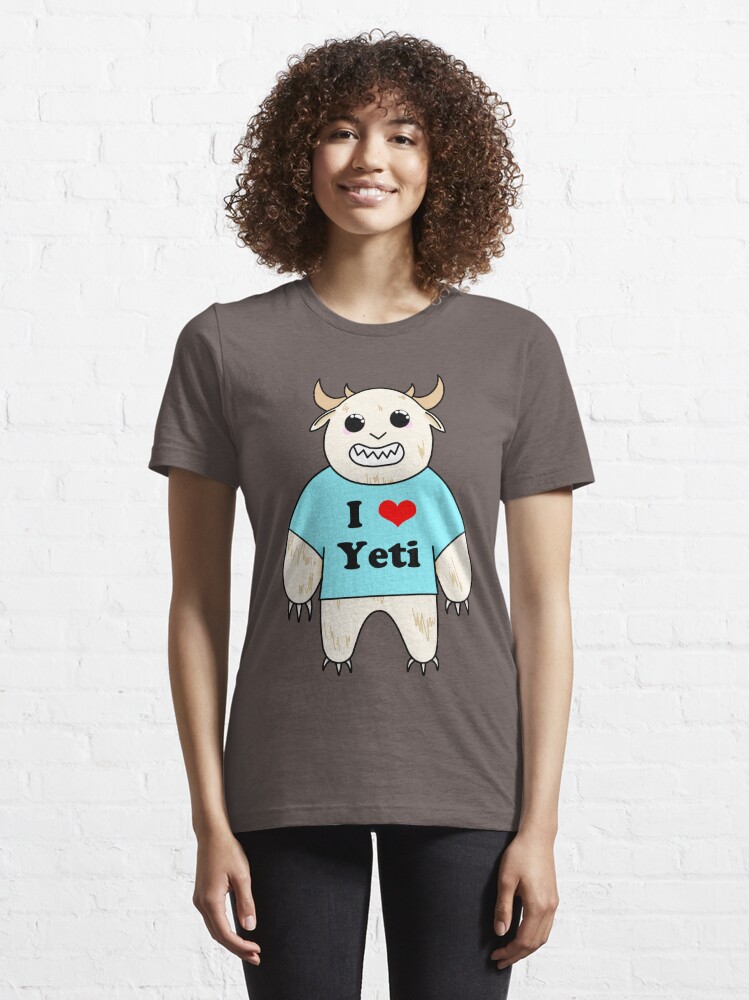 "I love Yeti" T-shirt for Sale by rainbowcho | Redbubble | yeti t ...