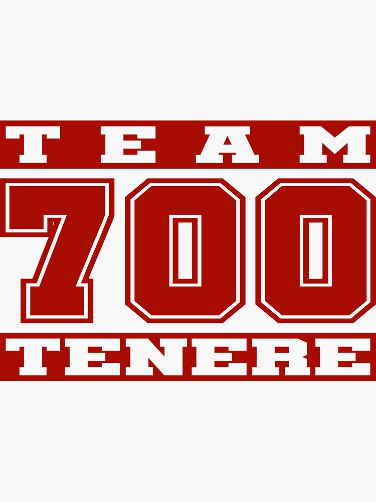 "Team Yamaha Tenere 700 Logo Red" Sticker von 65fahrenheit | Redbubble