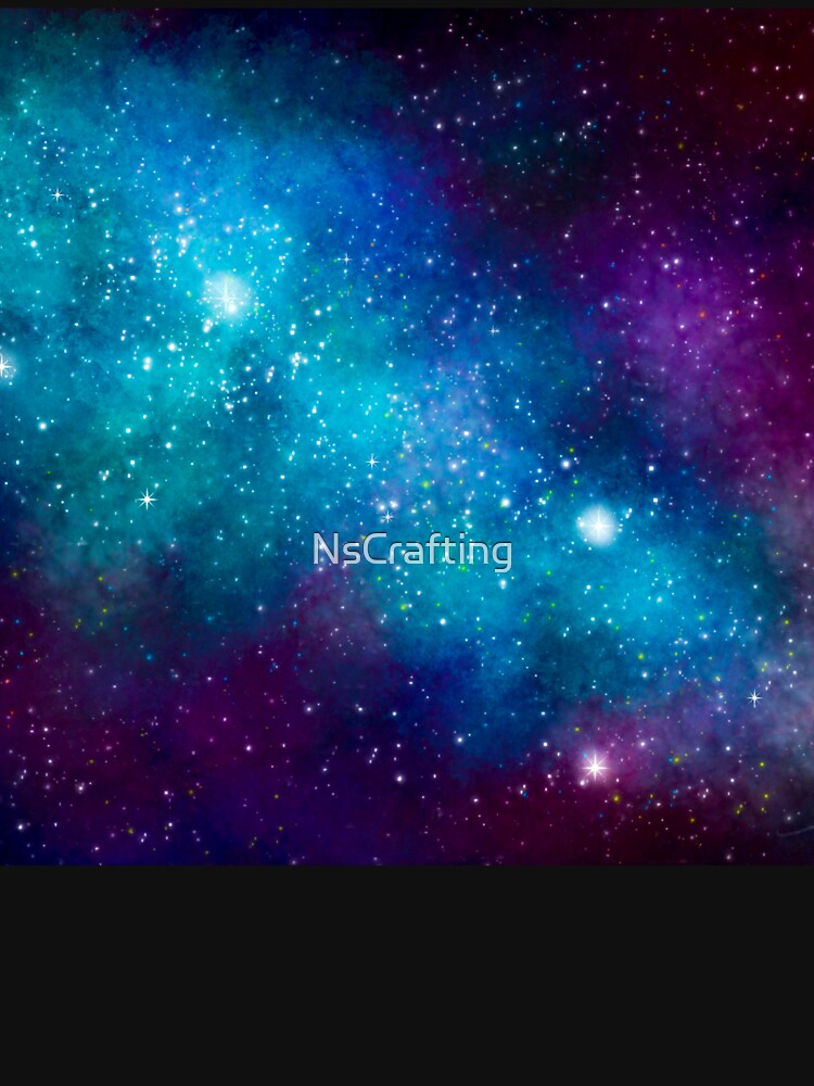 "Cyan Galaxy" T-shirt by NsCrafting | Redbubble