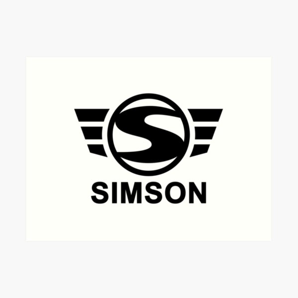 "Simson Logo (schwarz)" Kunstdruck von GetThatCar | Redbubble