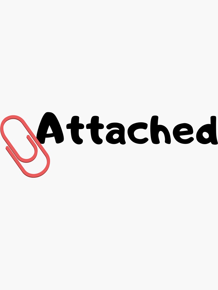 "Attached" Sticker for Sale by Tamla | Redbubble