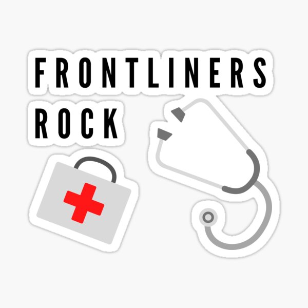"Frontliners Rock" Sticker by fbym | Redbubble