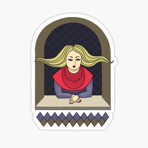 " waiting" Sticker by reginakaulakyte | Redbubble