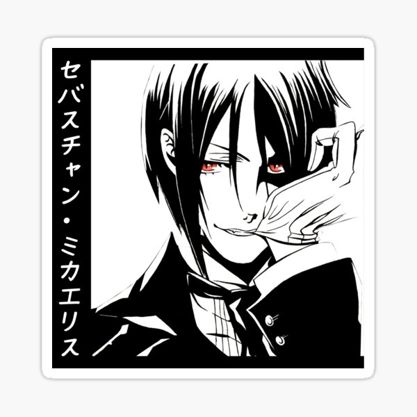 "Sebastian (Black Butler)" Sticker by Simogan | Redbubble