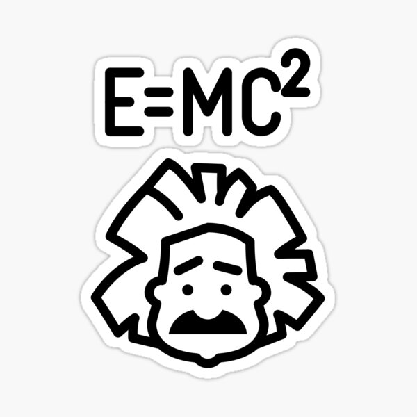 "Emc2" Sticker by AlphaBacteria | Redbubble