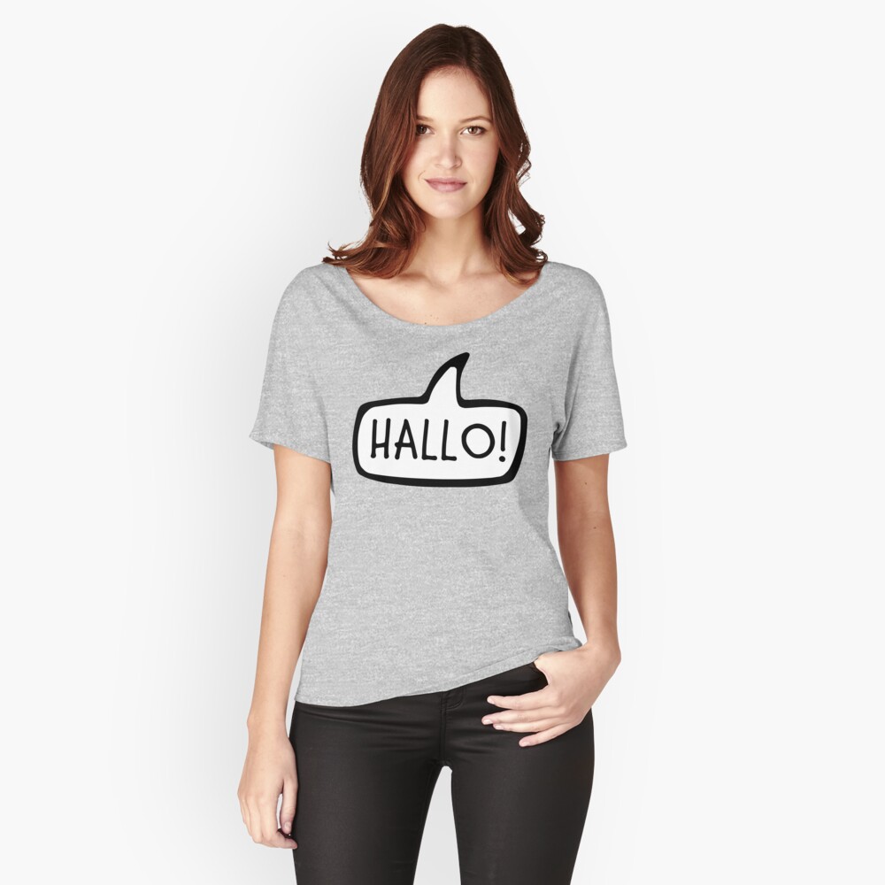 "HALLO! German Greeting, Hello, Hi, Germany, Deutsch" Sticker for Sale ...