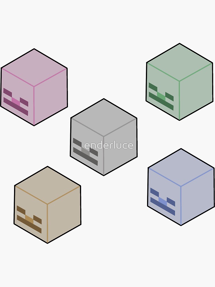 "Minecraft Skeleton Stickers" Sticker for Sale by enderluce | Redbubble