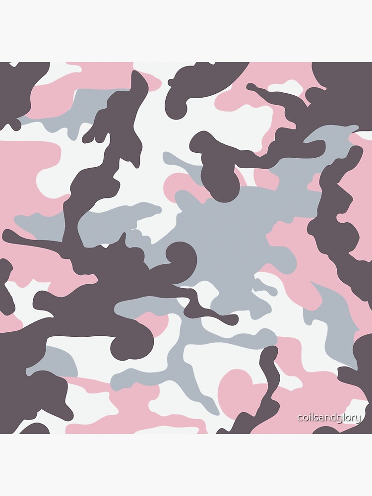 "Army Inspired Designs, Camouflage, Pink Camouflage" Sticker by ...