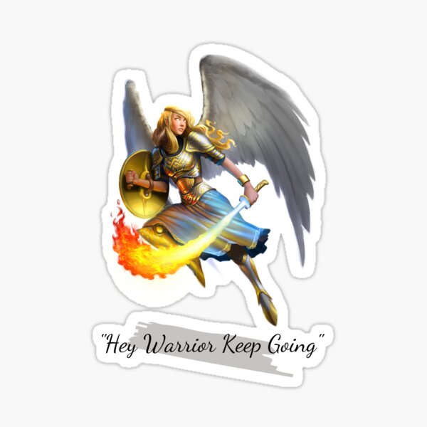 ""Hey Warrior Keep Going"" Sticker for Sale by LondonHouse | Redbubble