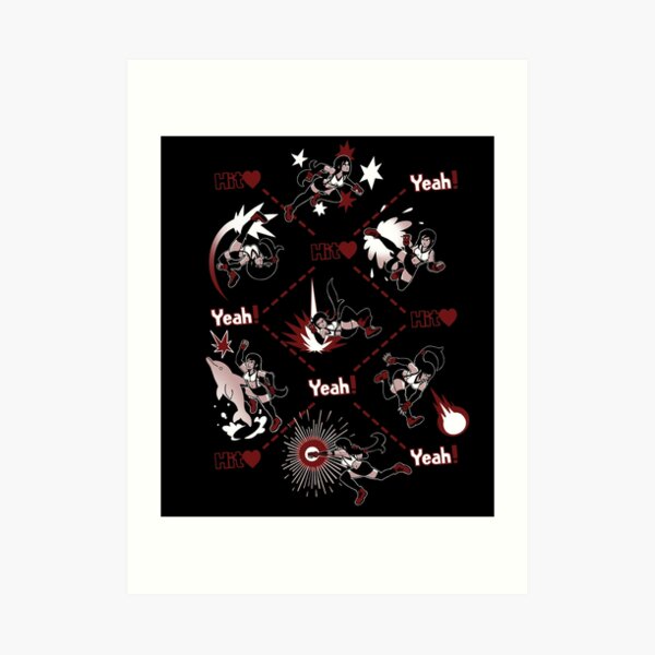 "Final Fantasy VII - Tifa Lockhart Limit Breaks" Art Print by JOEWRIGHT ...
