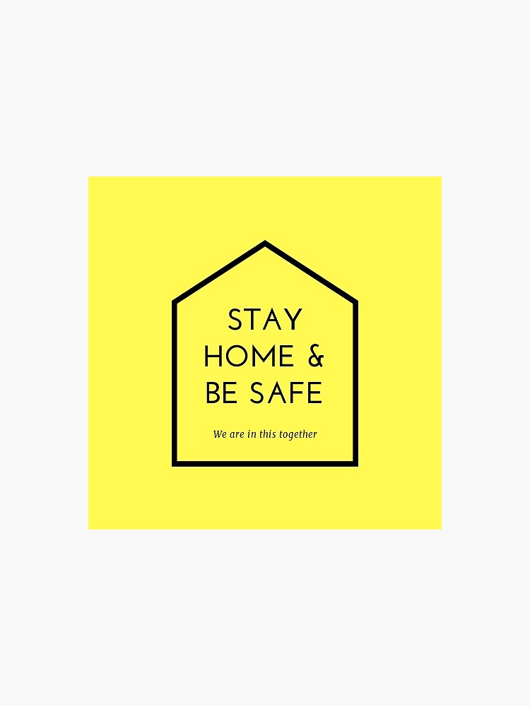 "Stay home sticker" Sticker for Sale by nursha | Redbubble