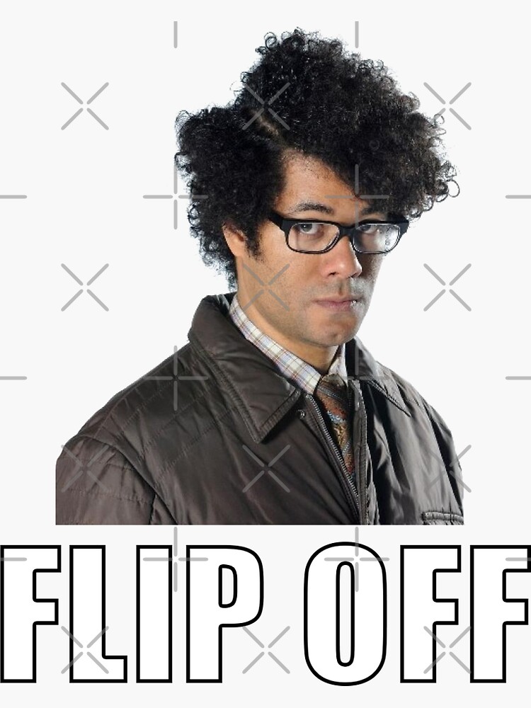 "Moss "Flip Off"" Sticker by Charloote | Redbubble