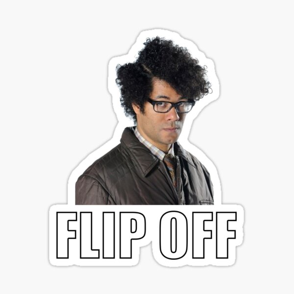 "Moss "Flip Off"" Sticker by Charloote | Redbubble