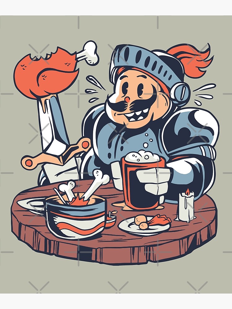 "FAT KNIGHT" Poster for Sale by jasebro | Redbubble