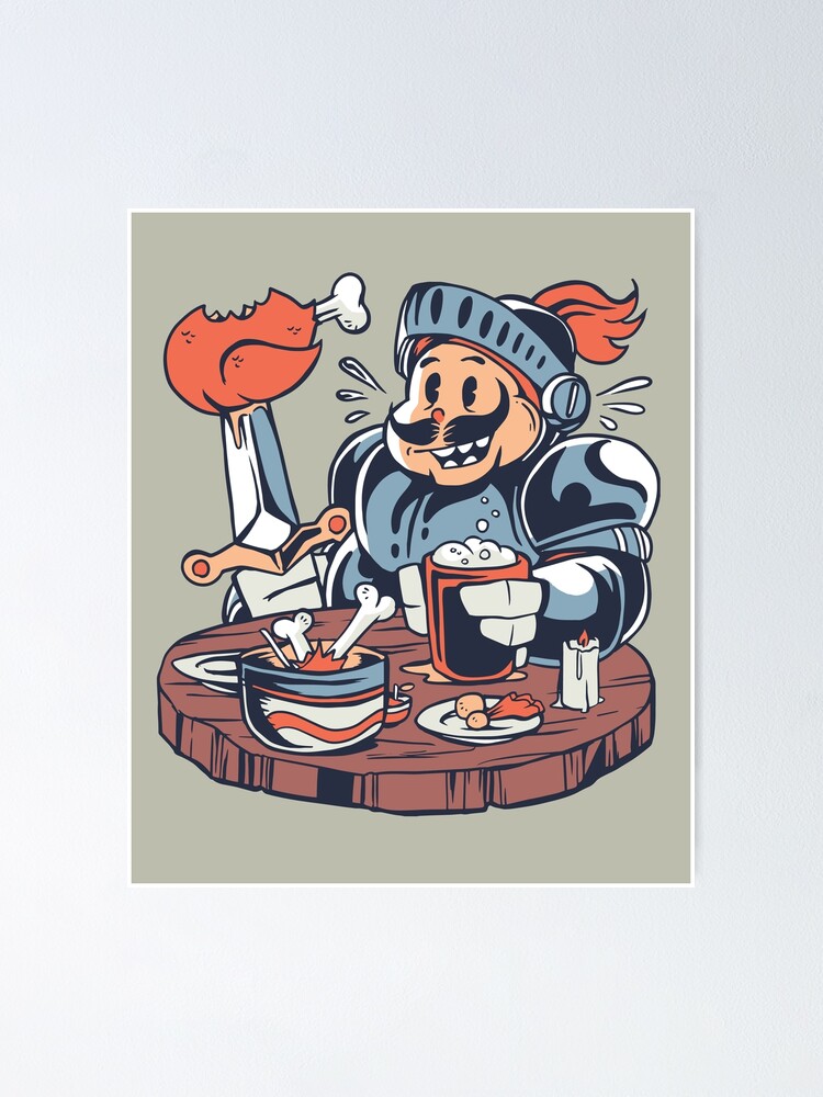 "FAT KNIGHT" Poster for Sale by jasebro | Redbubble