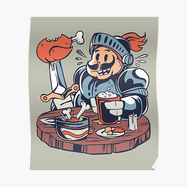 "FAT KNIGHT" Poster for Sale by jasebro | Redbubble