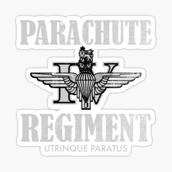 "4 Para - 4th Battalion Parachute Regiment (distressed)" Sticker for ...