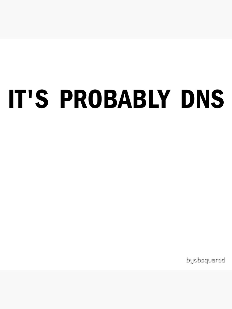 "DNS" Poster for Sale by byobsquared | Redbubble