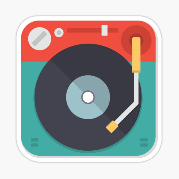 "Music player" Sticker for Sale by 3rdGen | Redbubble
