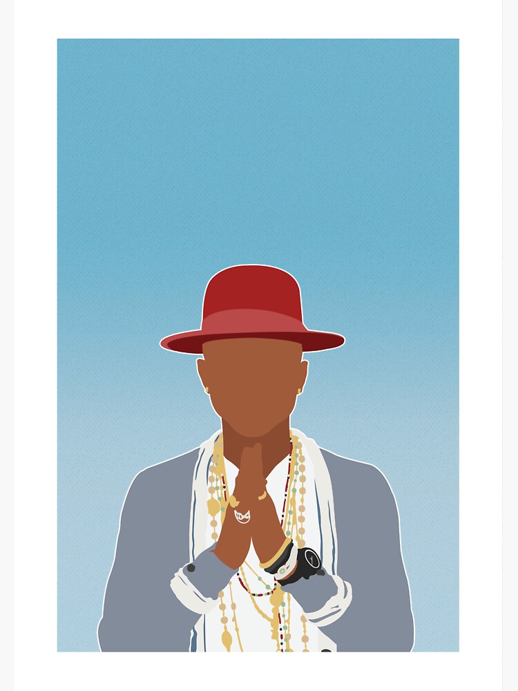 "Pharrell" Sticker by barneyrobble | Redbubble