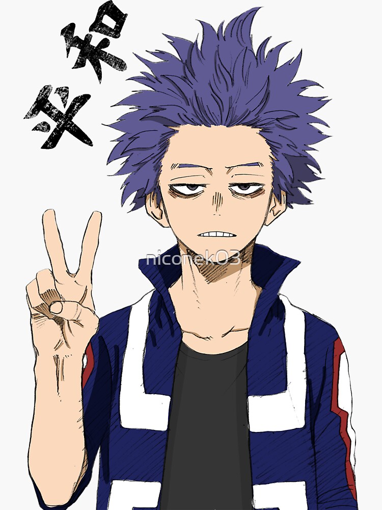 "Shinso Hitoshi of boku no hero academia" Sticker for Sale by niconek03 ...