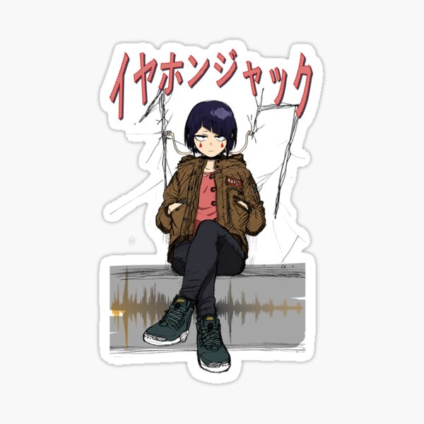 "Jirou kyouka of boku no hero academia" Sticker by niconek03 | Redbubble