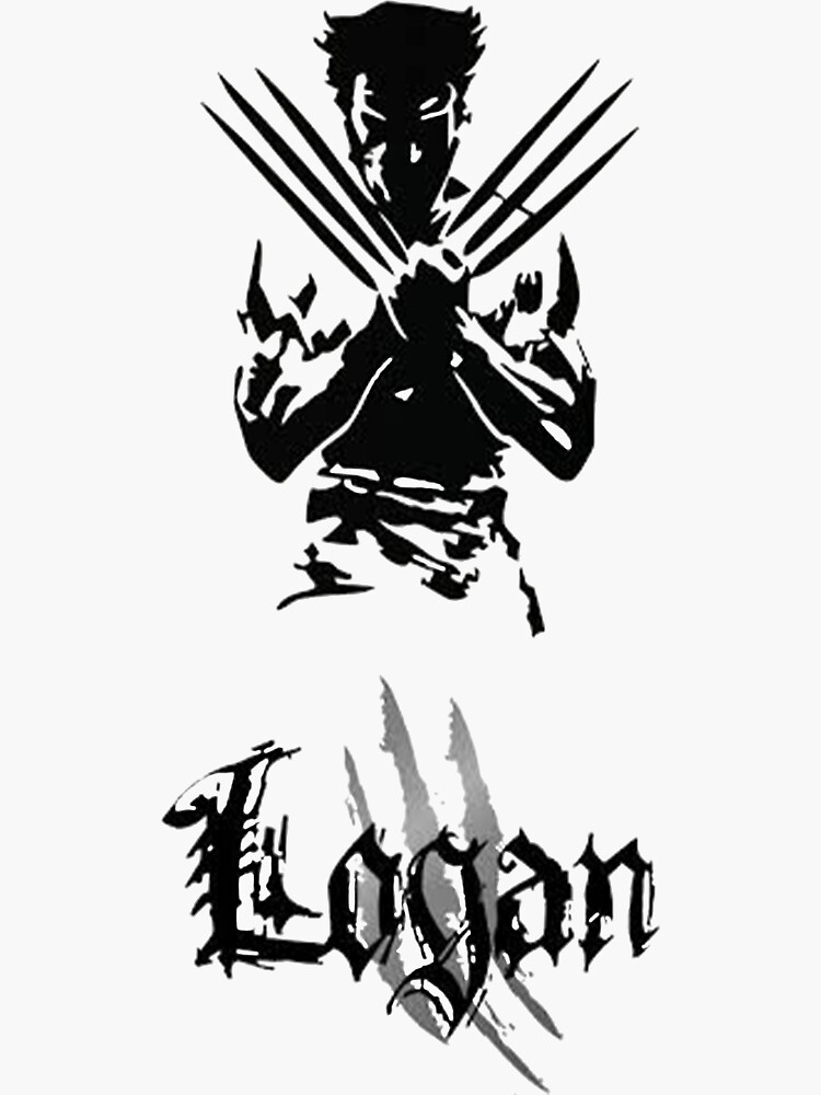 "logan" Sticker for Sale by Masterqdog | Redbubble