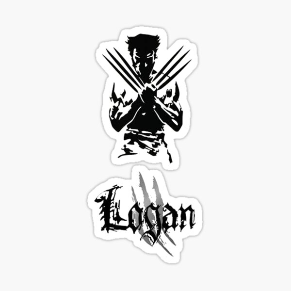 "logan" Sticker for Sale by Masterqdog | Redbubble
