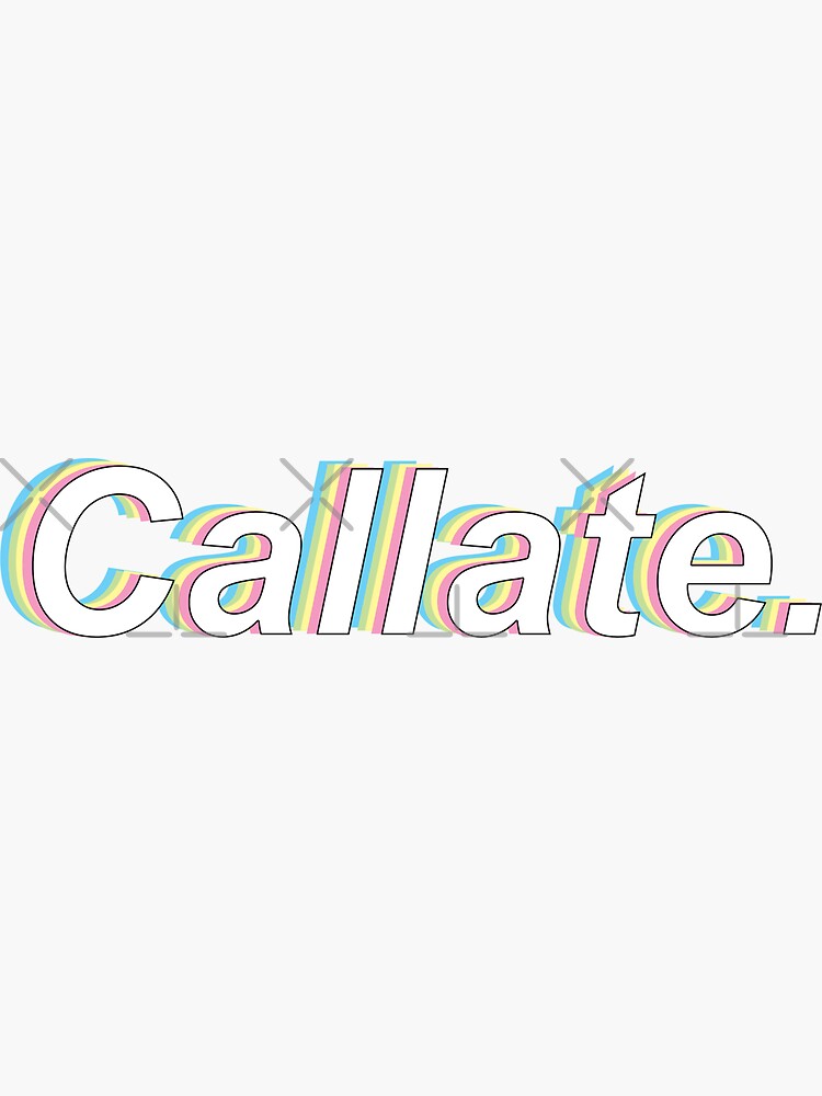 "Callate" Sticker by laumazu | Redbubble