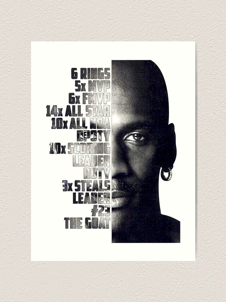 "Michael Jordan accolades" Art Print for Sale by IsaacBigaignon | Redbubble
